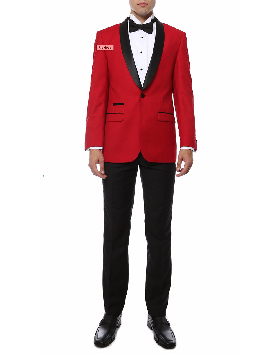 Red Prom Suit - Red Prom Tuxedo Suits - Red Wedding Tuxedo