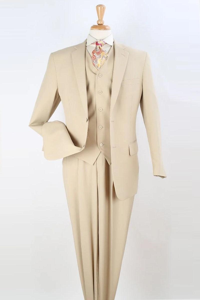 "Sophisticated Tan Suit Pants: Perfect for Prom and Wedding Attire"