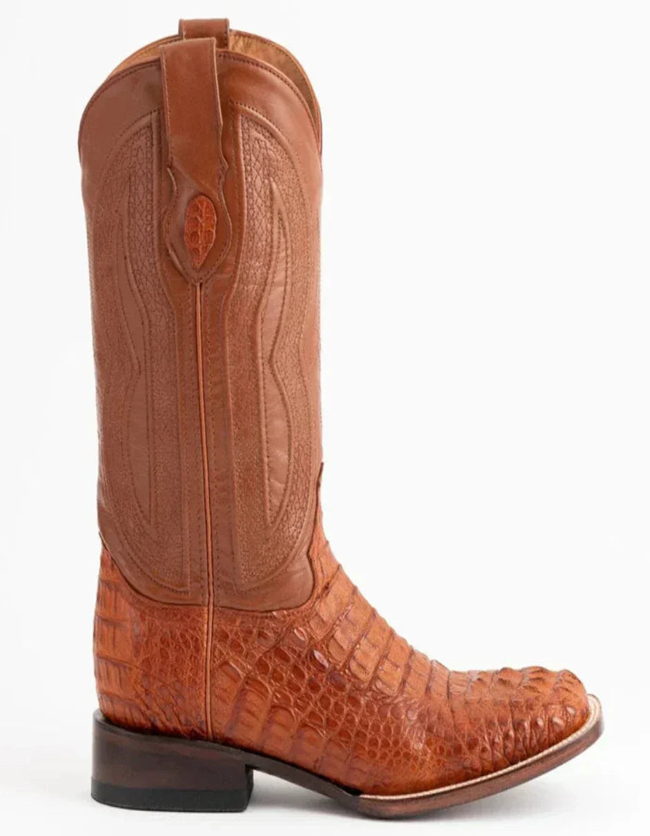 Ferrini Men's Dakota Hornback Caiman Boots - Square Toe Handcrafted Co