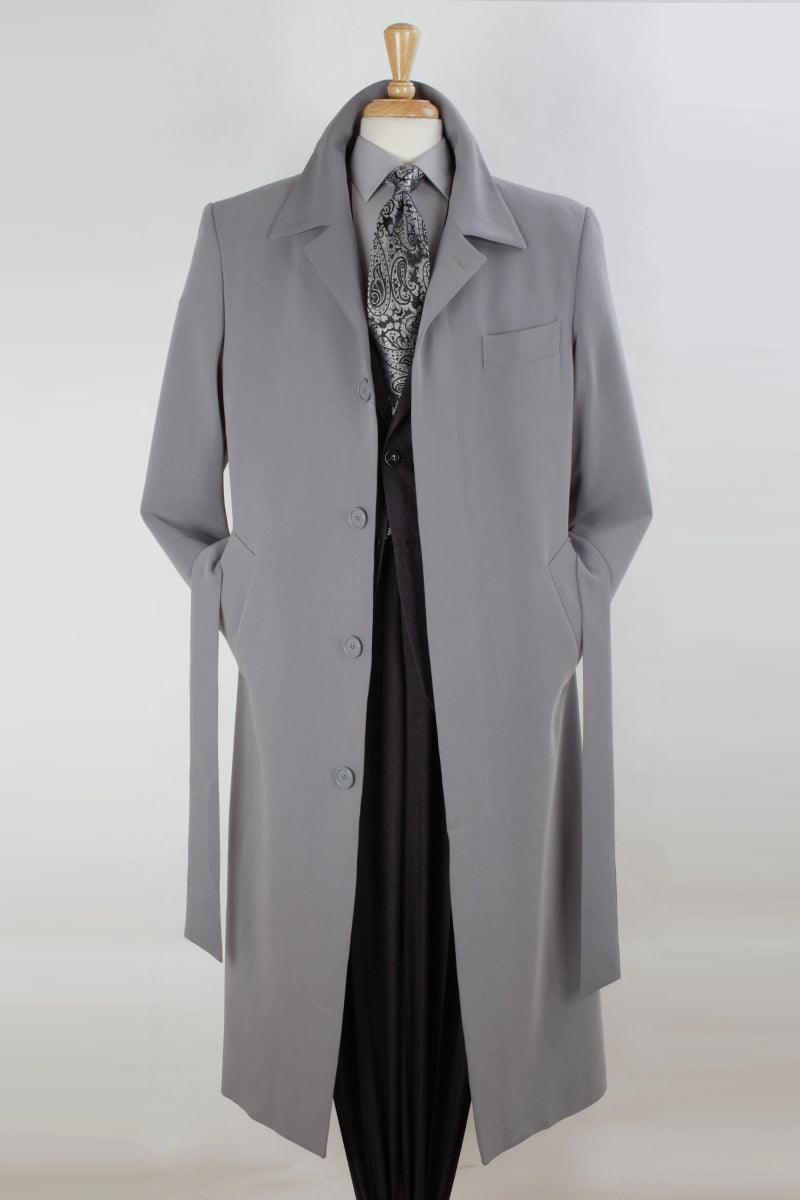 John Knight Grey Wool Belted Overcoat: Sophisticated Attire for Prom a