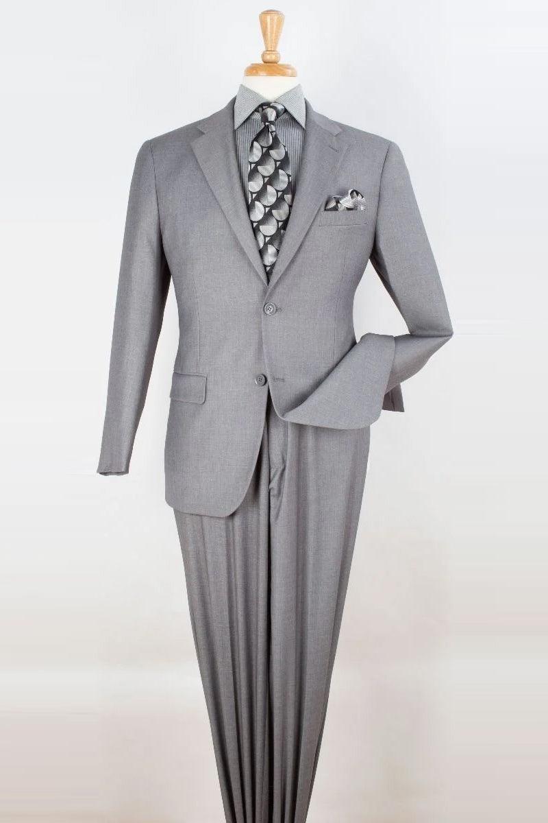 "Sophisticated Grey Suit for Prom or Wedding: Apollo King 2-Button Mod